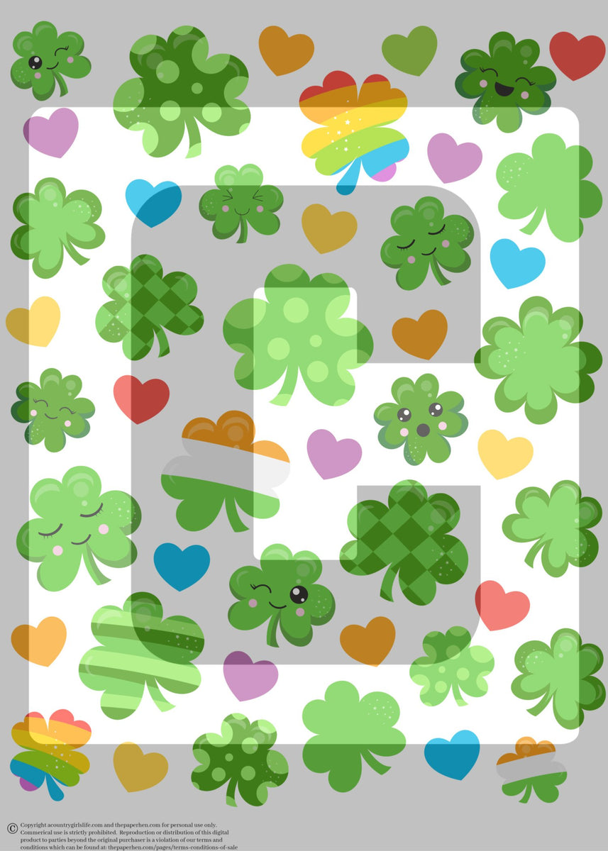 St. Patrick's Day Printable Planner Stickers Mega Kit – The Paper Hen