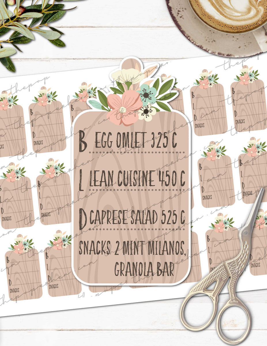 Meal Planning Stickers – The Paper Hen
