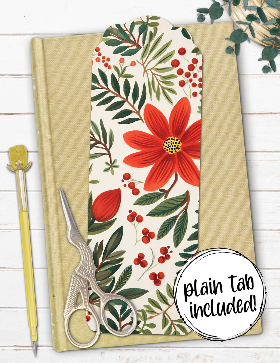 Floral Christmas Printable Page Marker for The Happy Planner – The ...