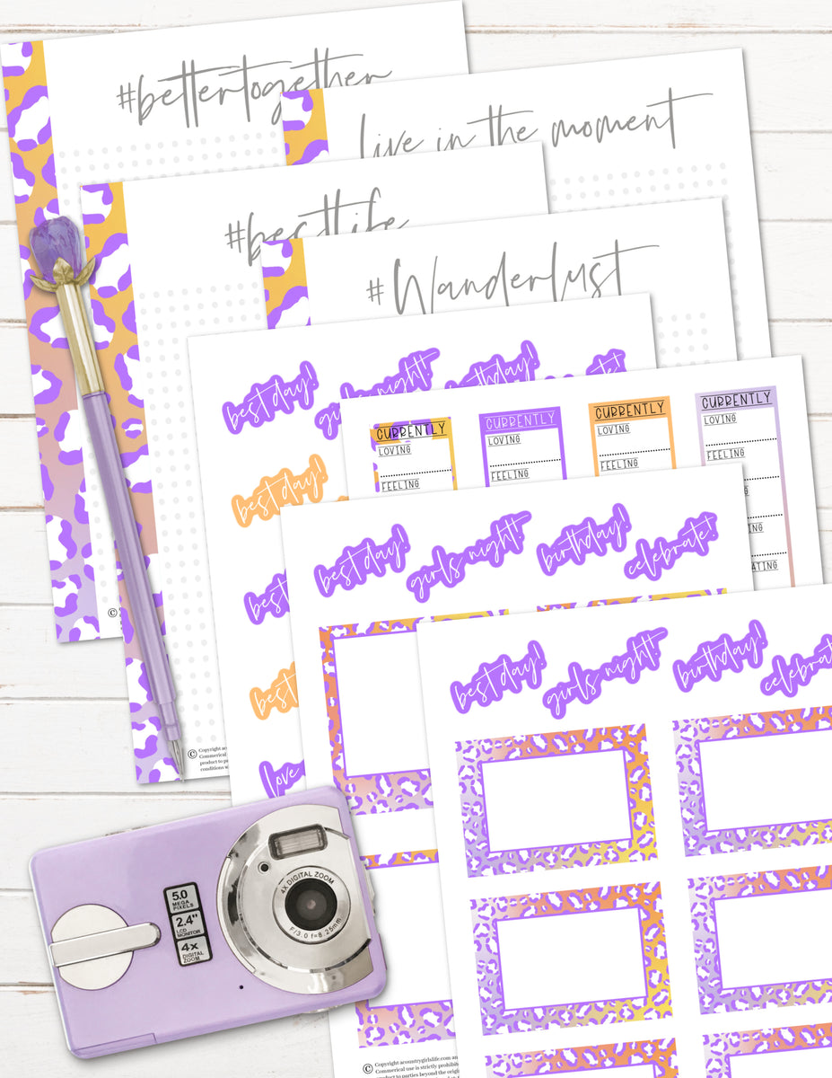 Printable Memory Keeping Stickers & Planner Inserts – The Paper Hen