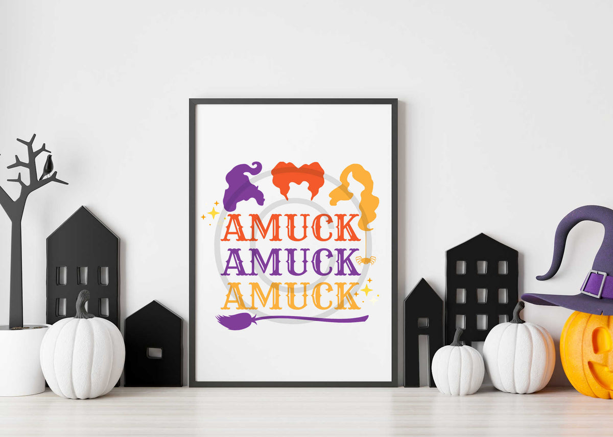 Amuck Amuck Amuck Printable Halloween Wall Art – The Paper Hen