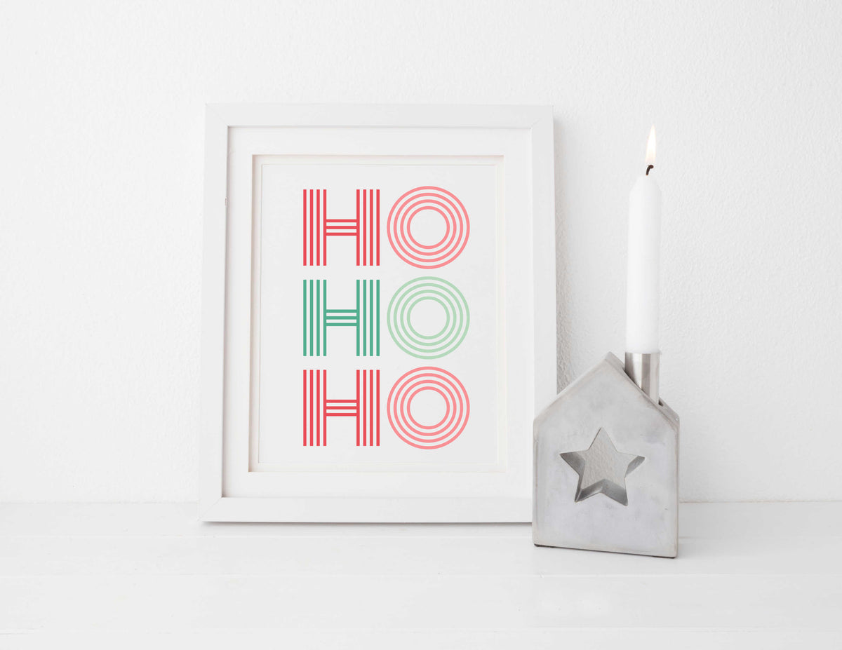 Modern Christmas Printable Signs or Wall Art For Gallery Walls 4 Pack ...